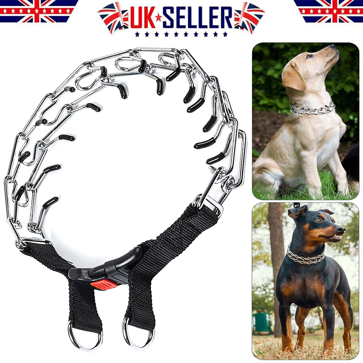 Spike Collar Neck 19/48cm Herm Sprenger Stainless Steel Neck Tech