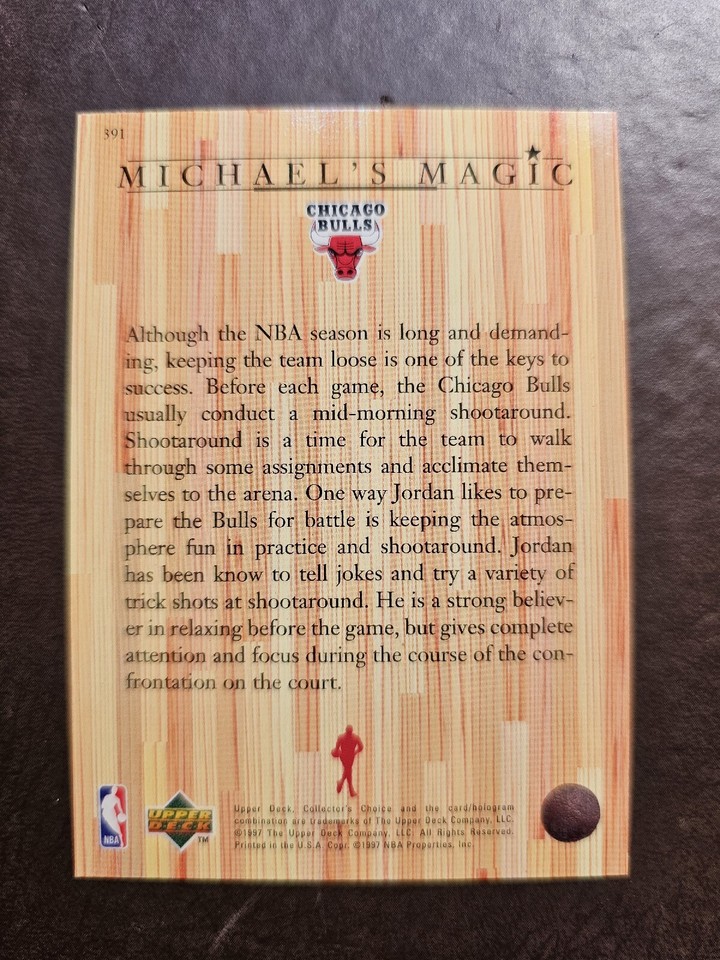 1997-98 Upper Deck Collector's Choice Michael's Magic #391 Michael Jordan Bulls | eBay