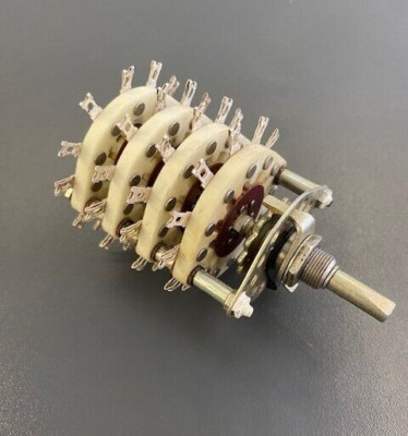 Ceramic Rotary Switch 8 pole 5 positions with knob Break-Before-Make ...