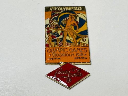 Coca-Cola Olympic Lapel Pin Program Poster 5th Olympiad 1912 Games Stockholm V | eBay