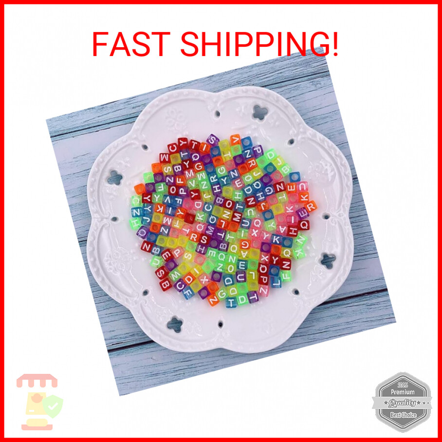 1000 Pcs Letter Beads Acrylic Cube Beads Alphabet Beads Number Beads Large Hole | eBay
