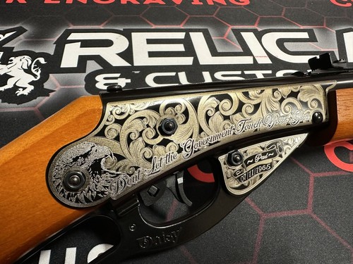 Custom Daisy 1938 Red Ryder BB Gun Engraved "Tough As A Bull" Name and ...
