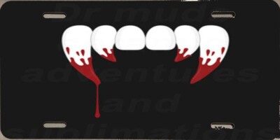 VAMPIRE Teeth Metal License Plate | eBay