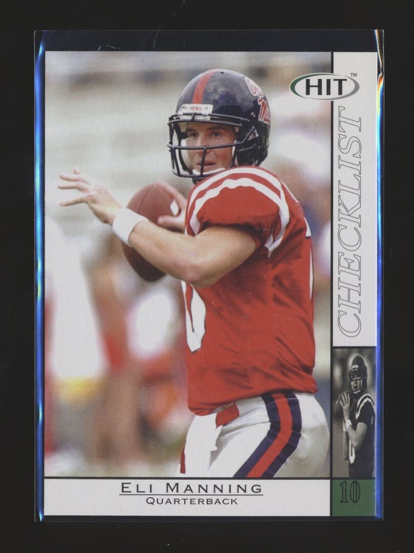 2004 HIT CHECKLIST ELI MANNING OLE MISS | eBay
