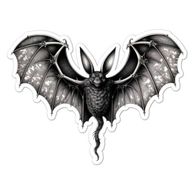 Vampire Bat Halloween, Vinyl Decal Sticker, Indoor Outdoor, 3 Sizes ...