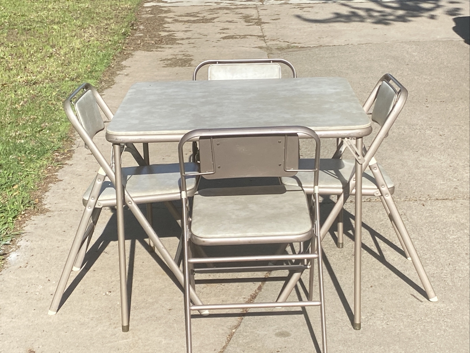 Vintage Samsonite Card Table And Chairs Retro mid century Style 8775 | eBay