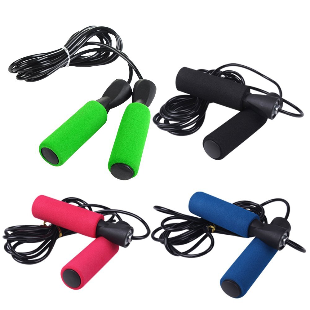3m/10ft Adjustable Boxing Skipping Rope Gym Weighted Jump Adult Speed ...