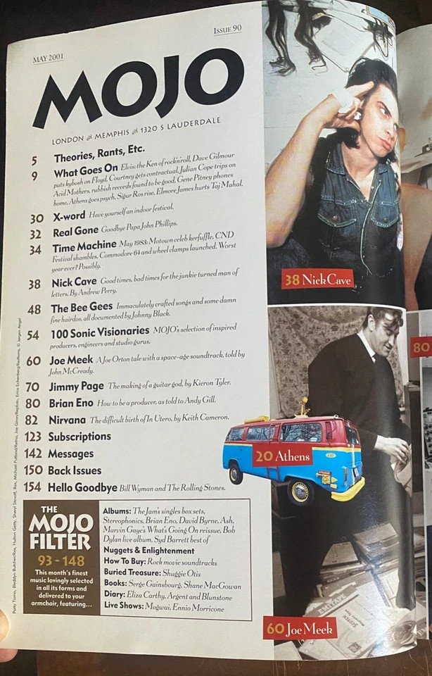 Mojo #90 May 2001 magazine with Nirvana Kurt Cobain Nick Cave NEW Jimmy Page | eBay
