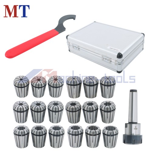 MT3 to ER32 Adapter Collet Set 18pc Spring M12 Thread for Engraving ...
