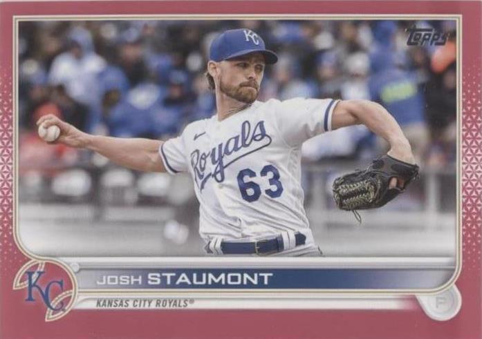 2022 Topps Update Series - Josh Staumont #US53 Mother's Day Hot Pink ...
