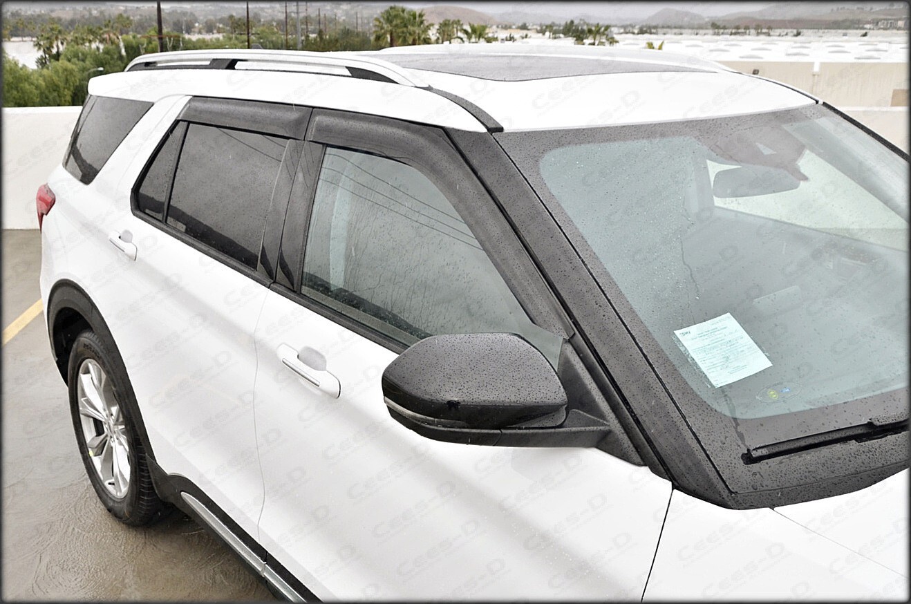 for 2020 → 2026 Ford Explorer / WINDOW VISORS DEFLECTOR VENT SHADE RAIN ...