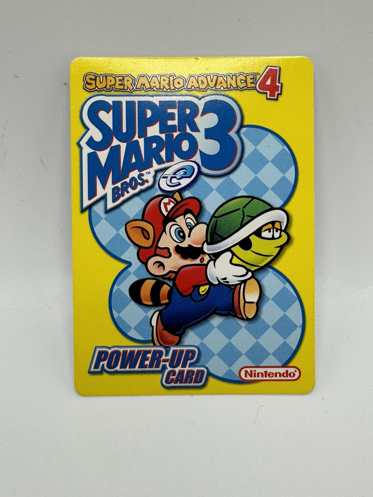 Super Mario Bros. 3 Advance 4 E-Reader Power Up Card Gameboy Video Game ...