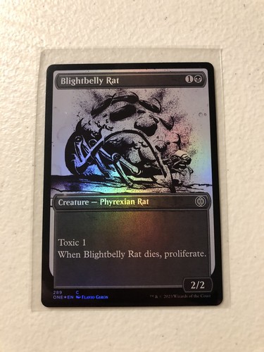Blightbelly Rat Foil Phyrexia All Will Be One MTG Magic The Gathering ...
