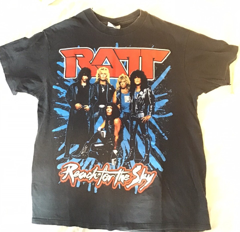 Vintage 1989 Ratt City To City World Concert Tour T-Shirt Large Made In ...