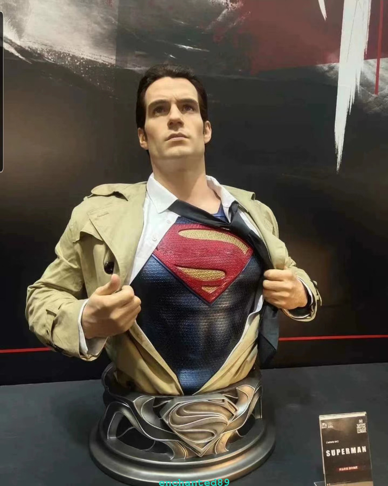 Infinity Studio 1/1 Life Size Superman Bust Resin Silica Gel Painted ...