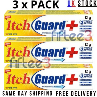 Itch Guard Plus skin Cream Jock Itch Fungus Anti Fungal Anti Bacterial ...