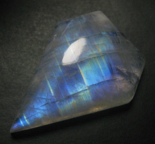Natural Rainbow Moonstone Fancy 43.55 ct Loose Gemstone Flat Back Cab H ...