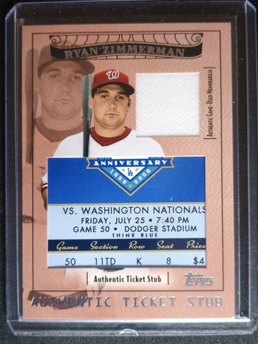2009 Topps Ticket To Stardom - Ticket Stubs Plus Memorabilia #TSP-26 ...