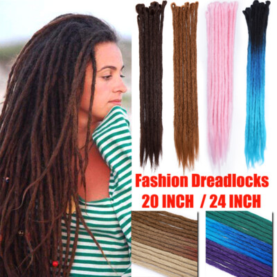 Dreadlocks Single Ended Synthetic Dreadlocks Backcombed Extensions 50cm ...