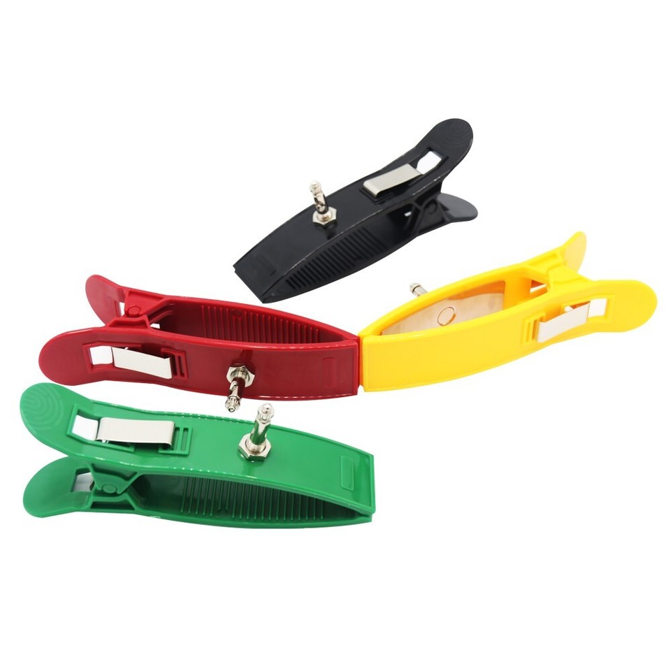 Adult reusable EKG Suction electrodes and Limb Clamps, Nickel ...