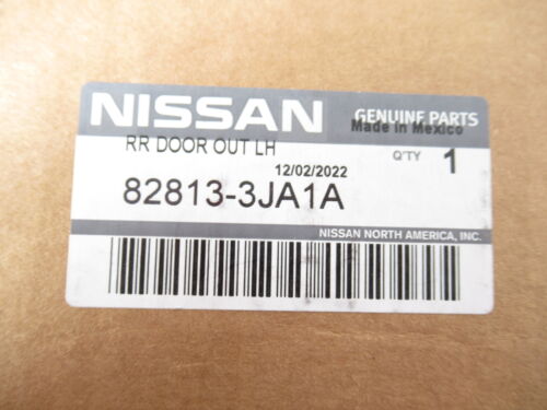Genuine OEM Nissan Infiniti 82813-3JA1A Driver LH Rear Door Black Out ...
