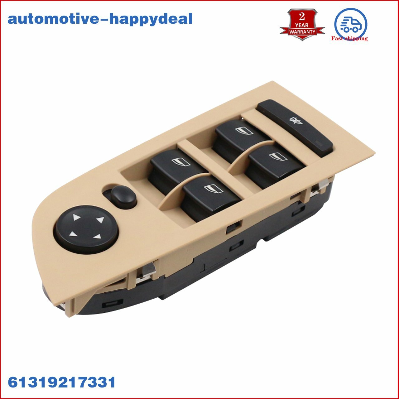 FOR BMW NEW 3 SERIES FRONT WINDOW LIFTER ASSEMBLY SWITCH LHD BEIGE ...