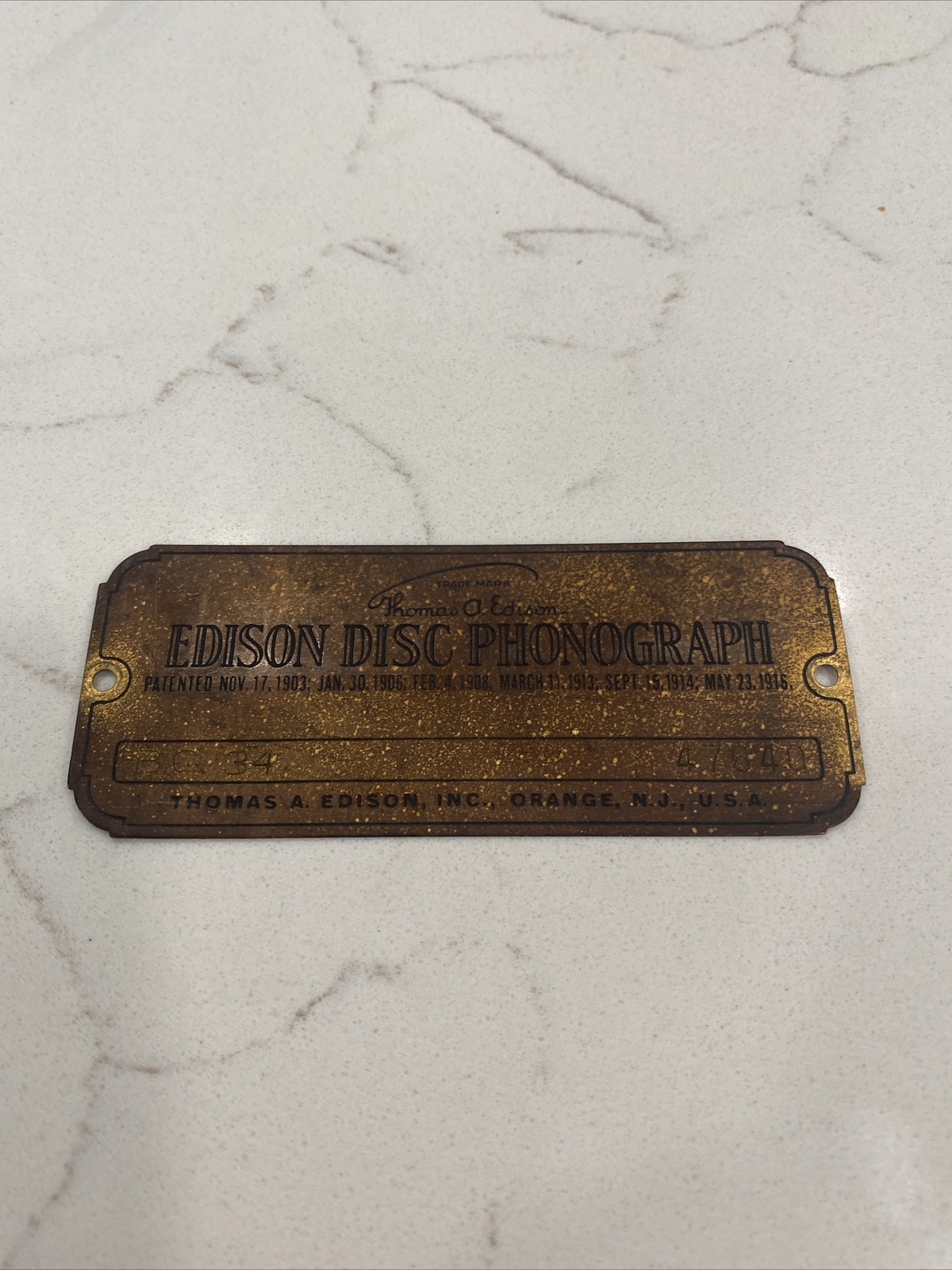 Vintage Edison Diamond Disc Phonograph BC-34 Baby Console Replacement ...