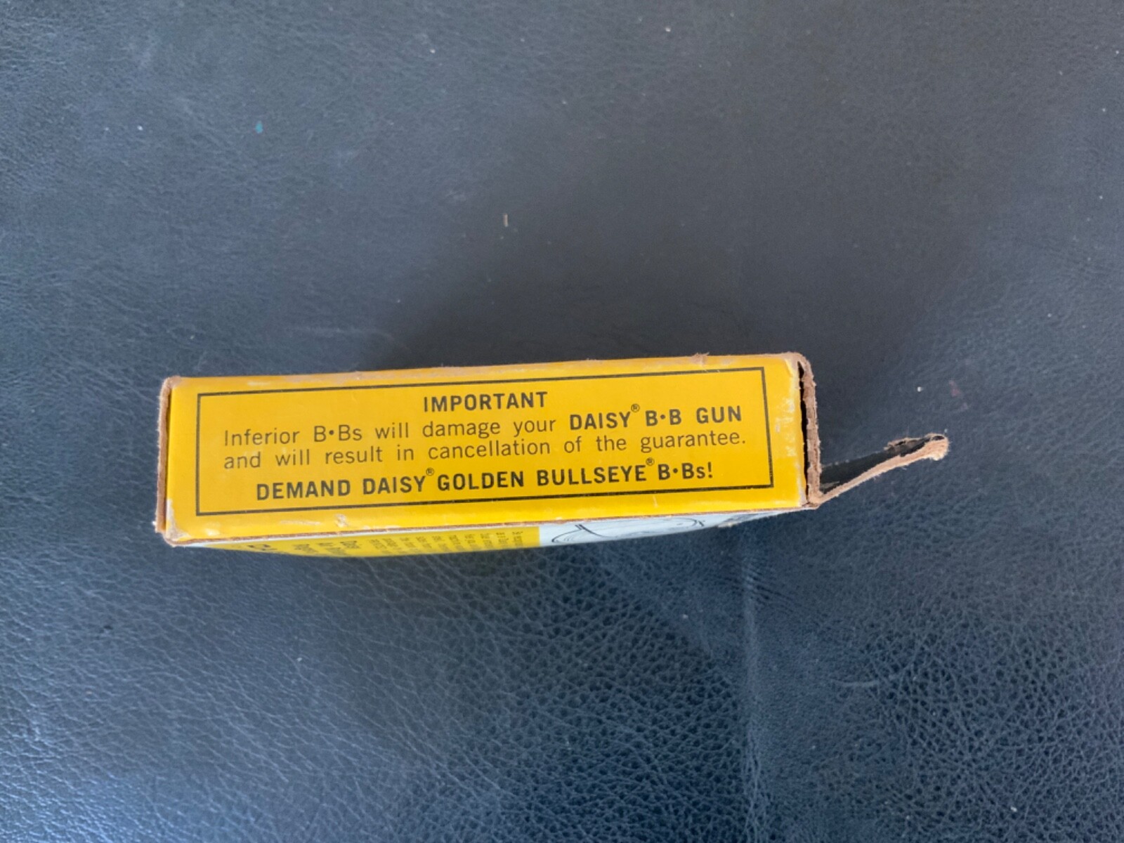 Daisy Golden Bullseye BB's Vintage Early 80s Official Ammo 1500 Ct Box ...