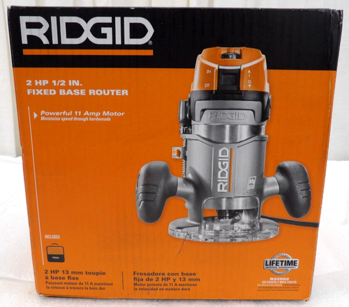 Ridgid R22002 2HP 1/2" Fixed Base Router Corded Electric 120V 11Amps | eBay