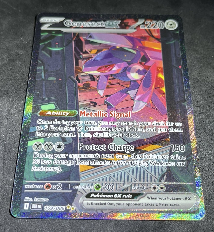 Pokémon TCG Genesect ex SIR 169/086 Scarlet & Violet Black Bolt English ...