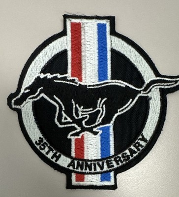 Ford Mustang 35th Anniversary Patch 1999 Unused Iron on | eBay