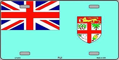 Fiji Flag Metal Novelty License Plate Tag LP4015 | eBay