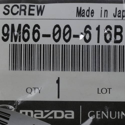 NEW OEM Mazda 2006-2021 MX-5 Miata Dovetail Latch Screw Genuine 9M66-00 ...