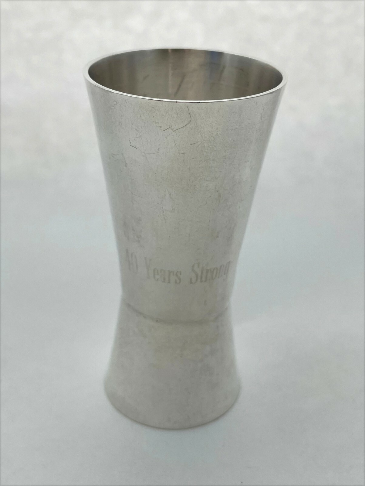 Sterling Silver Double Jigger - Made in Mexico - with Monogram | eBay