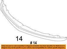 Ford OEM 15-18 Bumper Spoiler Valance Panel Lip HL3Z17626BB for sale ...