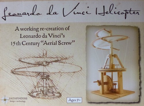 LEONARDO DA VINCI HELICOPTER 15th CENTURY WORKING RE-CREATION AERIAL ...