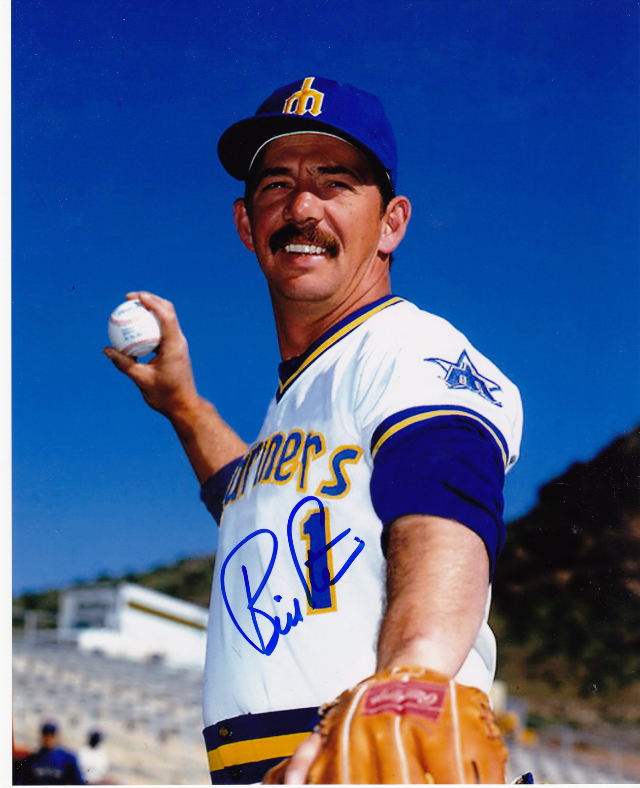 BILL STEIN SEATTLE MARINERS ACTION SIGNED 8x10 | eBay