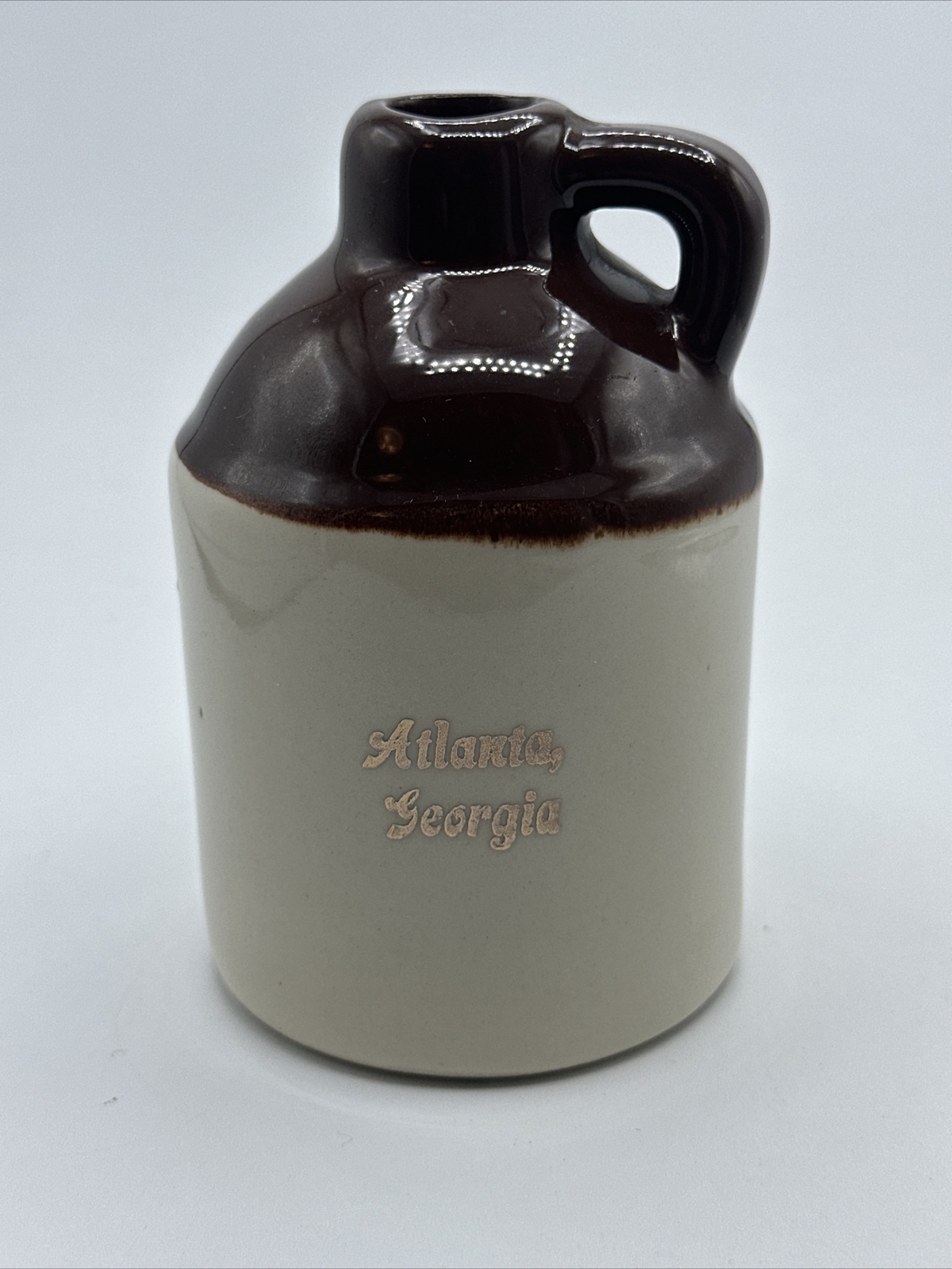 Vintage Souvenir Mini Stoneware Jug Atlanta Georgia Made in USA #499 | eBay