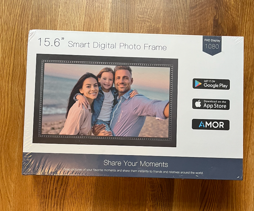 15.6" AIMOR Digital Photo Frame Display 1080p Full HD Wifi, 32GB NEW ...