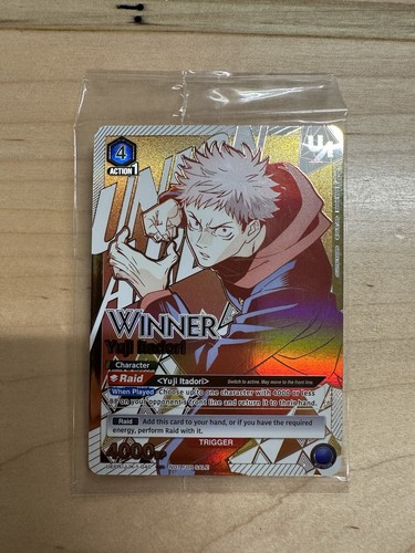 Union Arena - Yuji Itadori Rare Battle WINNER Promo UEPR/JJK-1-040 ...