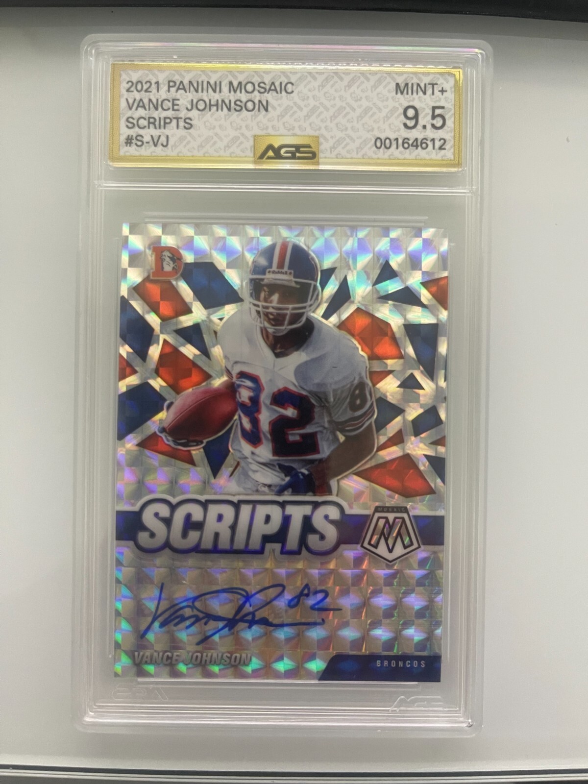 2021 Panini Mosaic - Scripts Vance Johnson #S-VJ (AU) for sale online ...