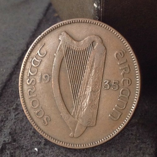 1935 Ireland / Eire 1d, Saorstat Eireann one penny coin. free uk p&p | eBay
