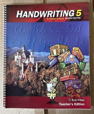 BJU Press Handwriting 5 Teacher's Edition Second Edition (Spiral ...