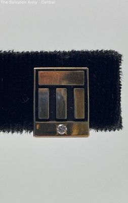 CTO 10k Gold Black Fine Jewelry Diamond Modernist Square Pin Brooch | eBay