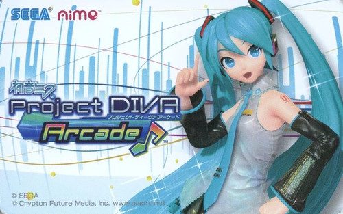 Hatsune Miku Aime Card Vocaloid Project Diva Arcade White Background | eBay
