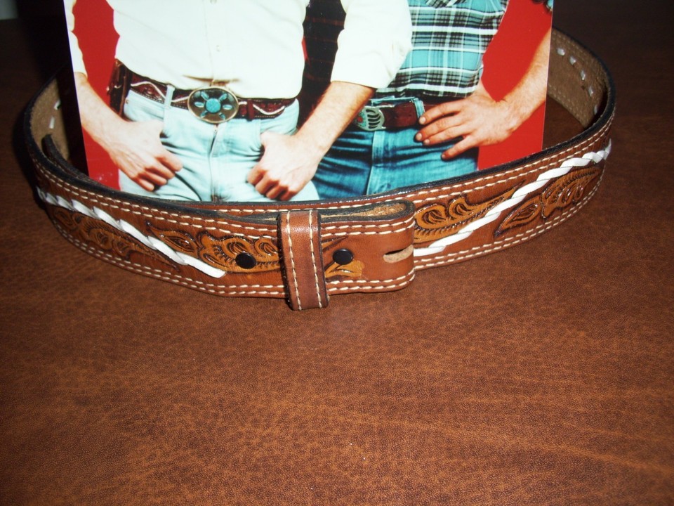 RARE "DUKES OF HAZZARD" - "BO DUKE" 1979-85 STYLE LACED LEATHER BELT ...