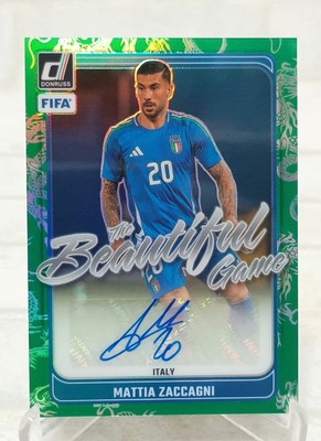 [Limited to 99 pieces] Mattia Zaccagni Italy autograph card panini ...