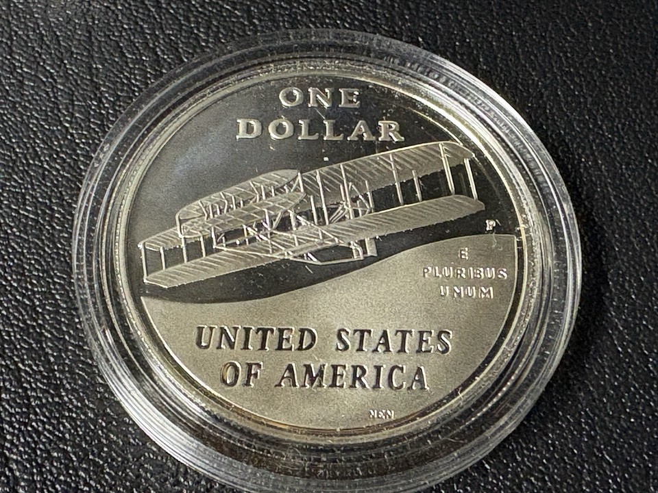 2003 First Flight Centennial Proof 90% Silver Dollar US Mint Coin Box ...