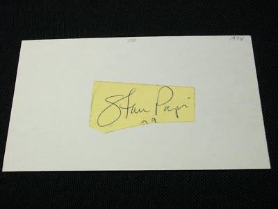Cardinals Expos Red Sox Stan Papi Auto Signed Vintage Mounted Cut -AN ...