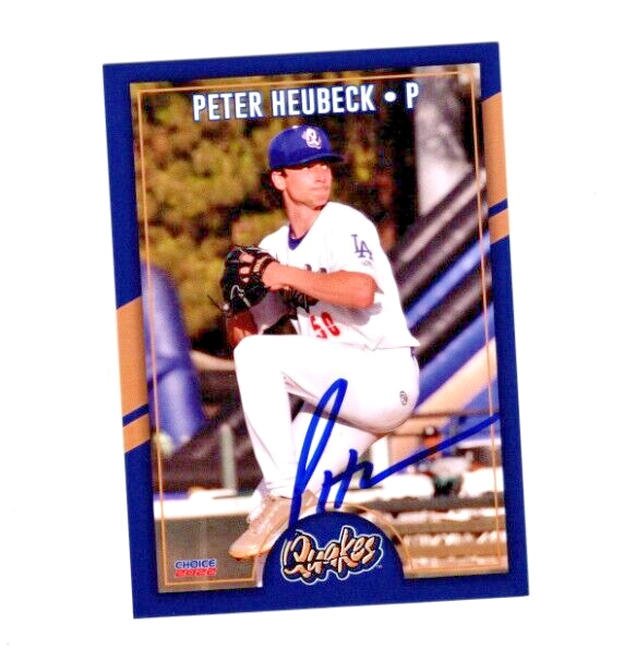 Peter Heubeck 2022 Rancho Cucamonga signed autograph baseball card ...